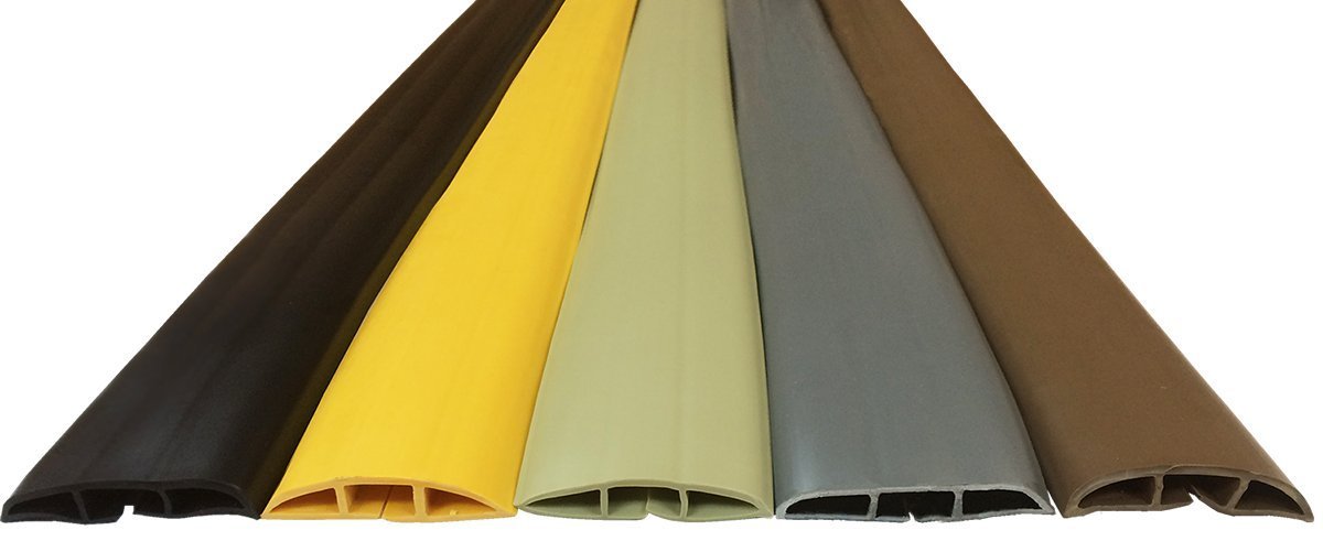 Amazon.com: Electriduct Small Plastic Flexible Floor Cord Cover Cable ...