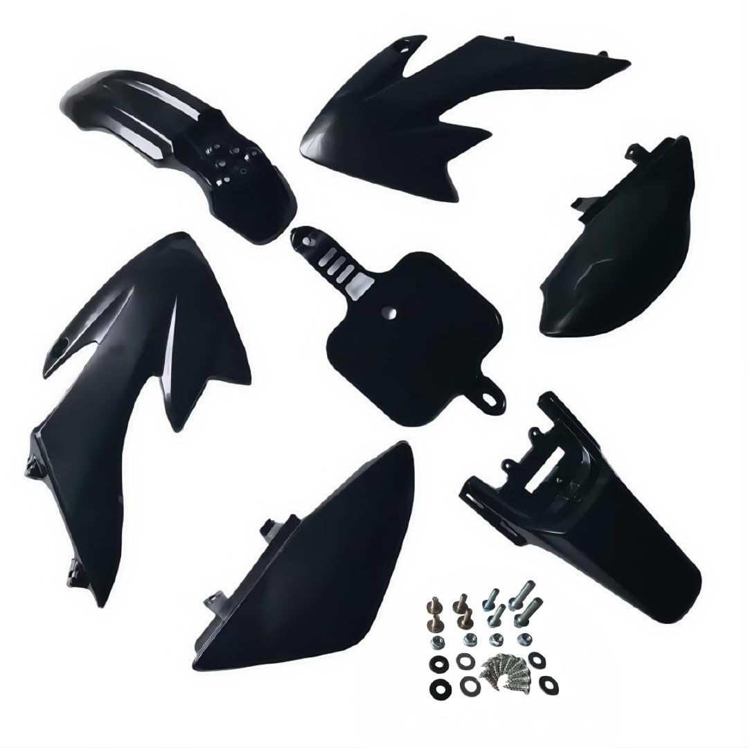Snapklik.com : CRF50 Black Plastic Body Fender Kit For Chinese CRF XR ...