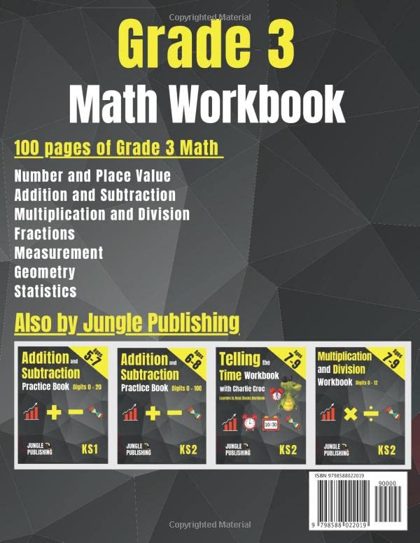 Snapklik.com : 3rd Grade Math Workbook: Addition, Subtraction ...