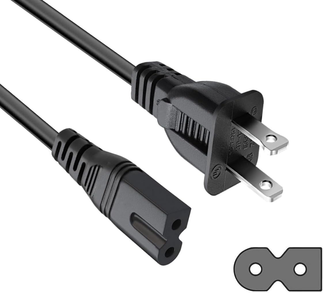 Amazon.com: PowerHOOD UL Listed 5ft Long AC Power Cord Compatible with ...