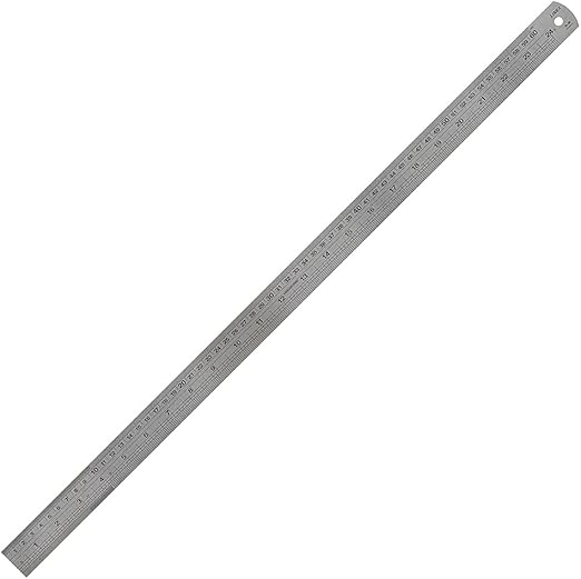 Linex Ruler 60cm, Stainless Steel, with Imperial and Metric Markings ...