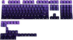 Amazon.co.jp: Fghbnvby Gradient Purple Double Shot PBT Key Cap Backlit ...
