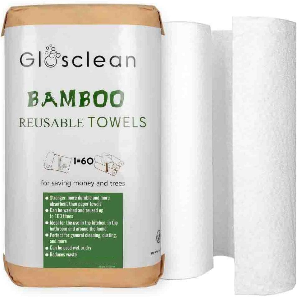 Amazon.com: Reusable Paper Towels | Reusable Towels 2 Rolls. Plastic ...