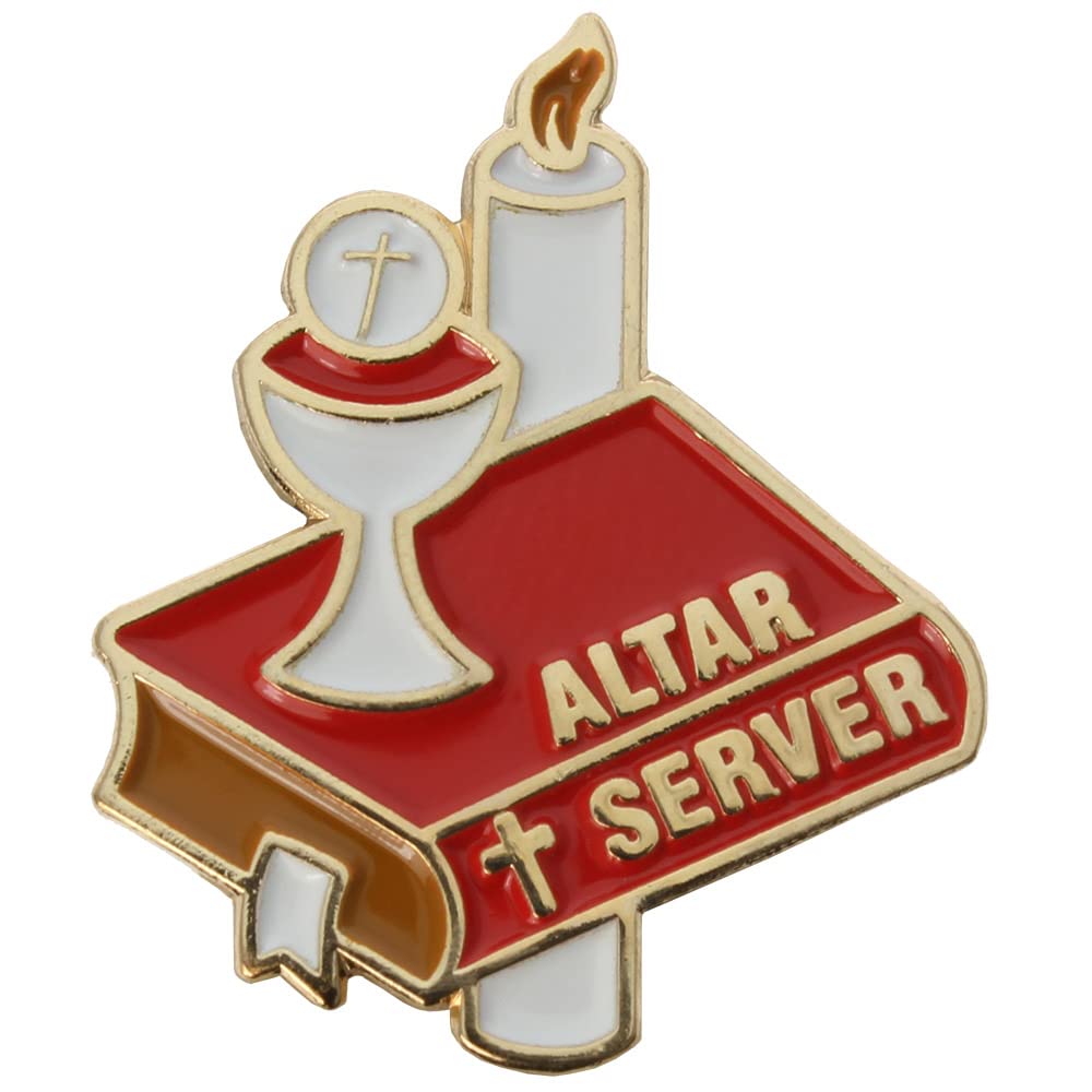 Amazon.com: Church Service Altar Server Lapel Pin with Bible : Clothing ...