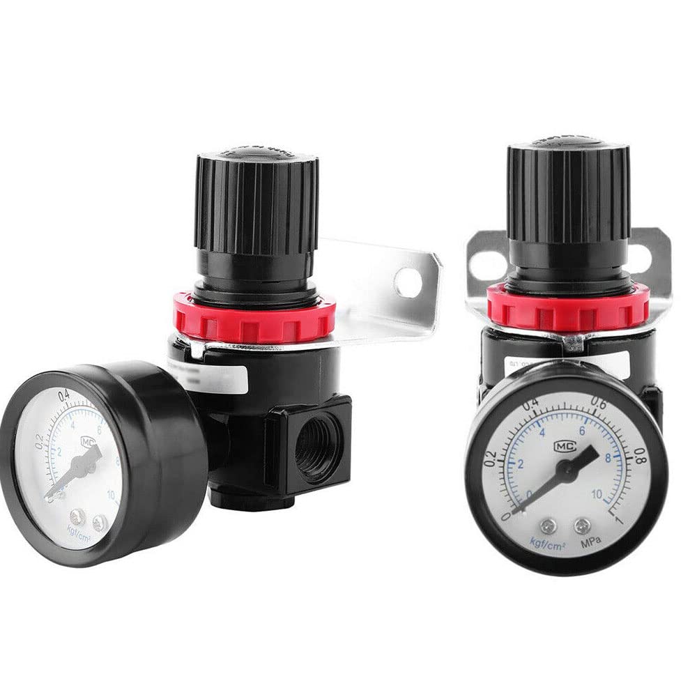 2PCS AIR in LINE Compressor Pressure Regulator Mini Series, 1/4" NPT ...