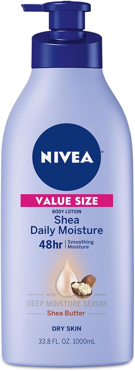 Amazon.com : NIVEA Shea Nourish Body Lotion for Dry Skin, 48-Hour ...