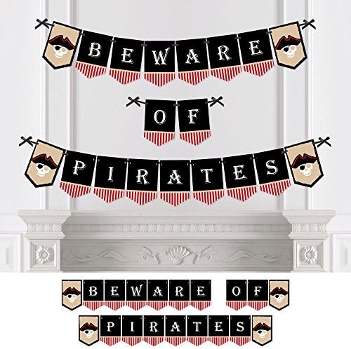 Amazon.com: Big Dot of Happiness - Beware of Pirates - Pirate Themed ...