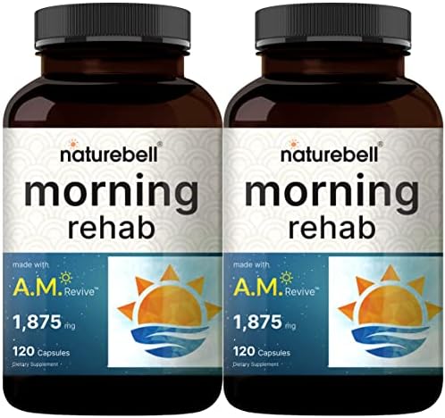 Amazon.com: 2 Pack Morning Rehab A.M. Revive Formula with 98% ...