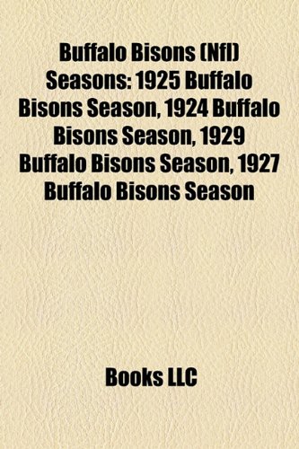 Buy Buffalo Bisons (Nfl) Seasons Book Online at Low Prices in India ...