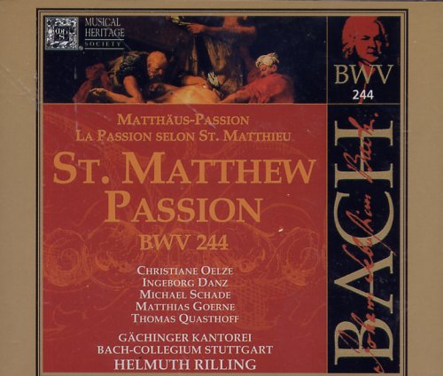 JS Bach St. Matthew PassionBWV 244 Quasthoff, Rilling - Amazon.com Music