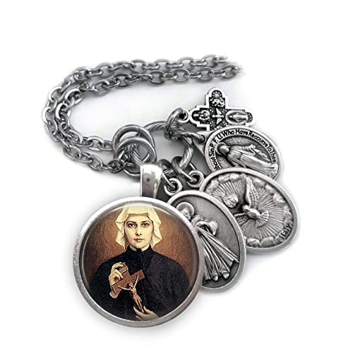 Amazon.com: St. Elizabeth Ann Seton Necklace, Keychain or Clip, Patron ...
