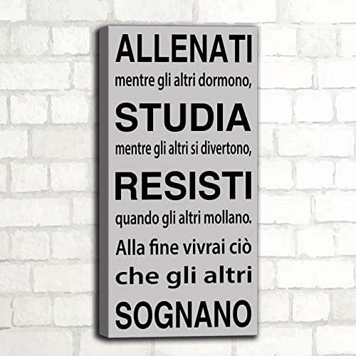 Quadro con scritte stile moderno con frase motivazionale per arredare ...