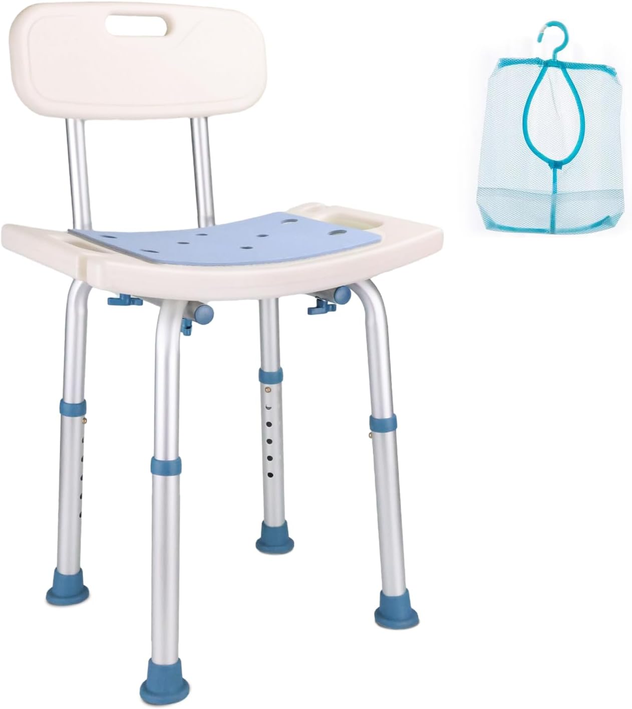 Amazon.com: Shower Chair for Inside Shower with Removable Back, 350 lb ...