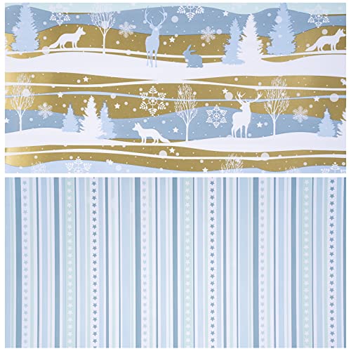 Snapklik.com : LeZakaa Reversible Christmas Wrapping Paper - Jumbo Roll ...