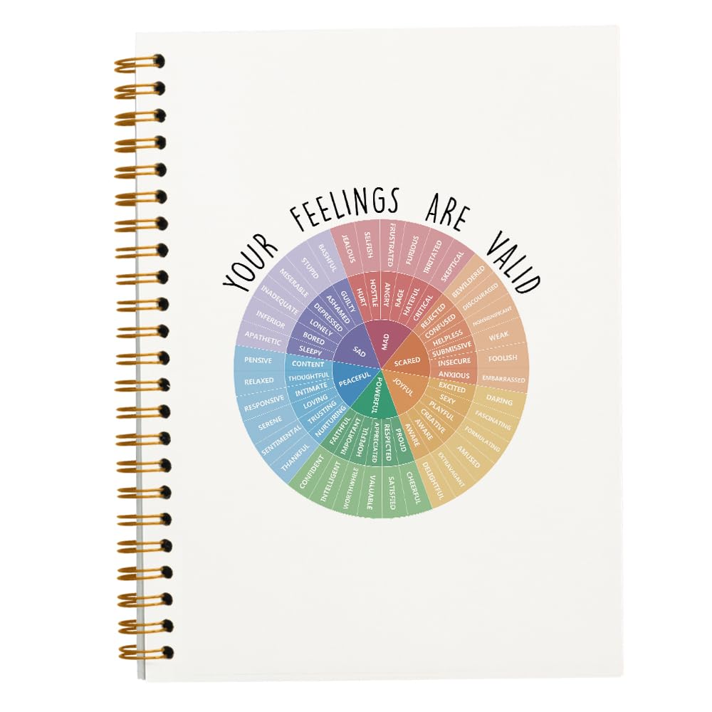 Amazon.com : JWVK Wheel of Emotions Feelings Notebook,Psychologist ...