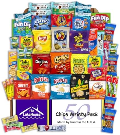 Amazon.com : Snack Variety Pack with 50 Individually Wrapped Snacks and ...