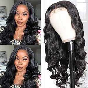 Amazon.com : Julia 10A Body Wave Lace Closure Wigs Silk Base Fake Scalp ...