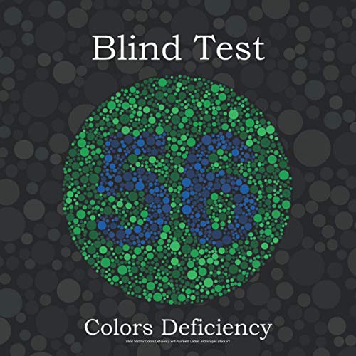 Blind Test For Colors Deficiency With Numbers Letters And Shapes ...
