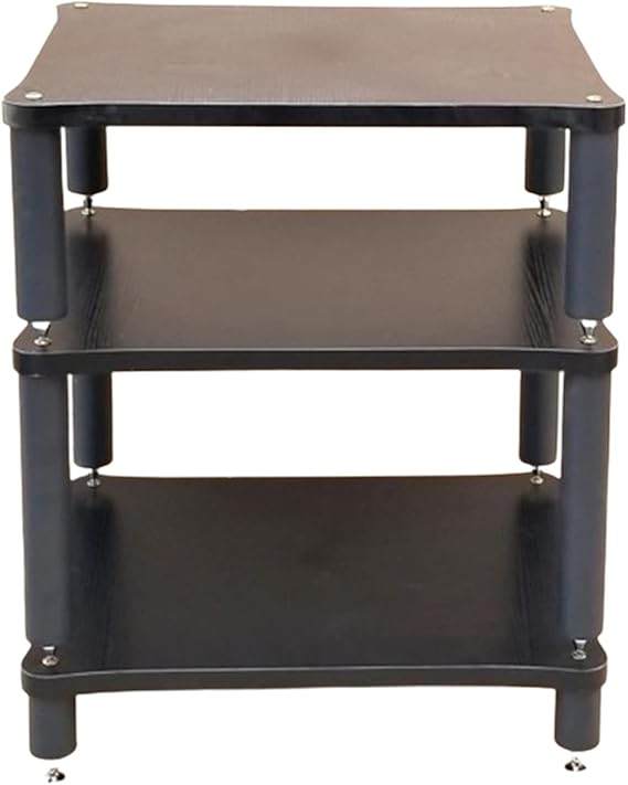 3-Tier AV Media Stand Component Cabinet Stereo Rack Audio Tower Speaker ...