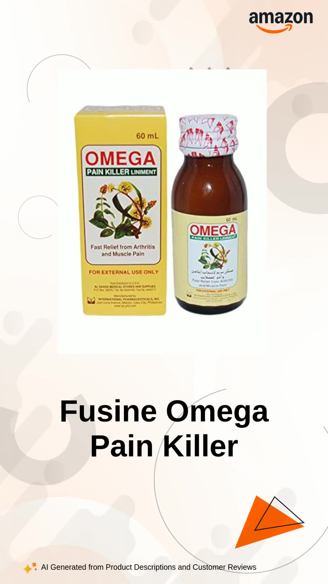 Watch Fusine Omega Pain Killer on Amazon Live