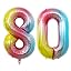 Amazon.com: GOER 42 Inch Rose Gold Number 80 Balloons,Jumbo Foil Helium ...