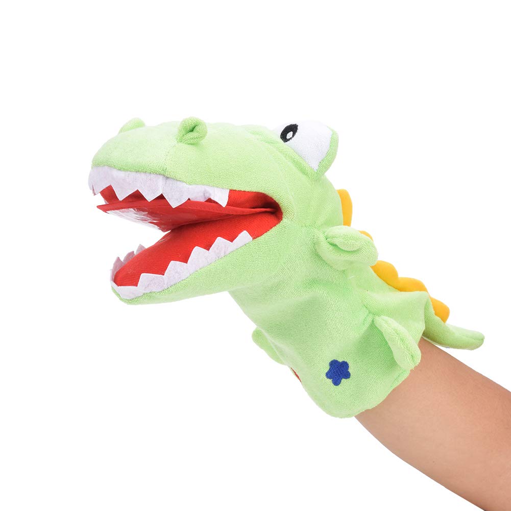 Cute Crocodile Hand Doll Toy, Cartoon Animal Soft Hand Doll Puppet ...
