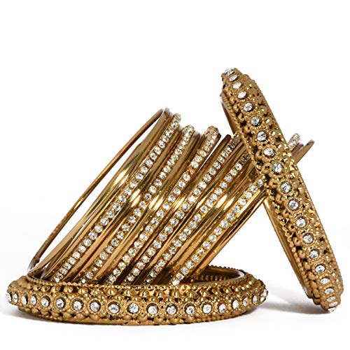 Buy Radha Kangan Traditional & Ethnic Antique Diamond Studded Single ...