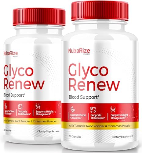 Amazon.com: NutraRize (Pack of 2 Glyco Renew Pills, All Natural Blood ...