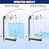 Enhon Universal Bath Tub Drain Linkage Assembly with Trip Lever and Strainer Done Cove, Bathtub ...