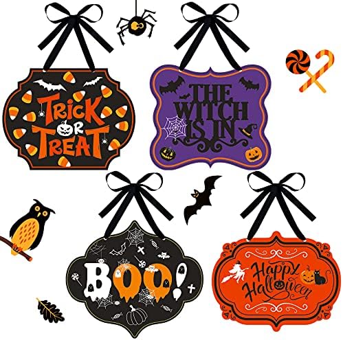 Amazon.com: Halloween Decorations Halloween Wreath Cute Ghost Pumpkin ...