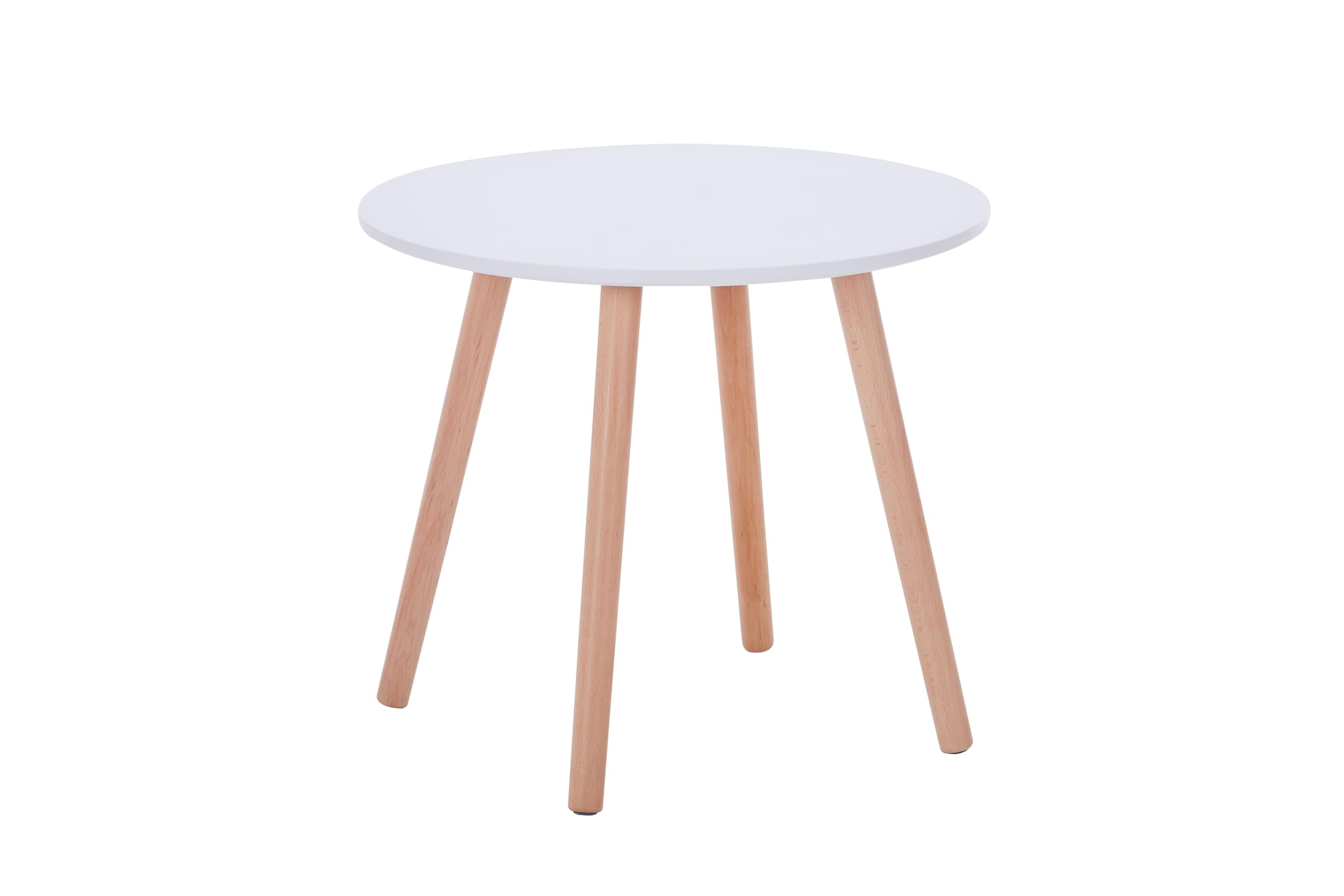 Amazon.com: Pozbee White Round Kids Table, Dining Table for Children 2 ...