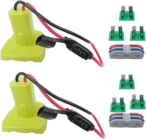 Amazon.com: 2 Packs Power Wheel Adapter for Ryobi 18V Battery Adapter ...