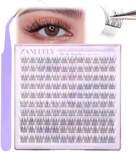 Amazon.com: CALAILIS Self Adhesive Eyelashes 72Pcs D Curl Press on DIY ...