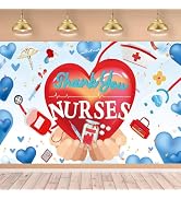 Amazon.com : LOONELO Thank You Nurses Backdrop with 70.8"X43.3", Happy ...