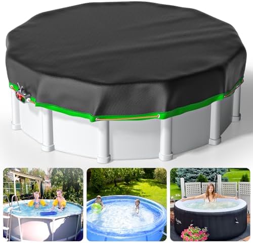 Amazon.com : 18 Ft Round Pool Cover, Solar Pool Covers for Above Ground ...