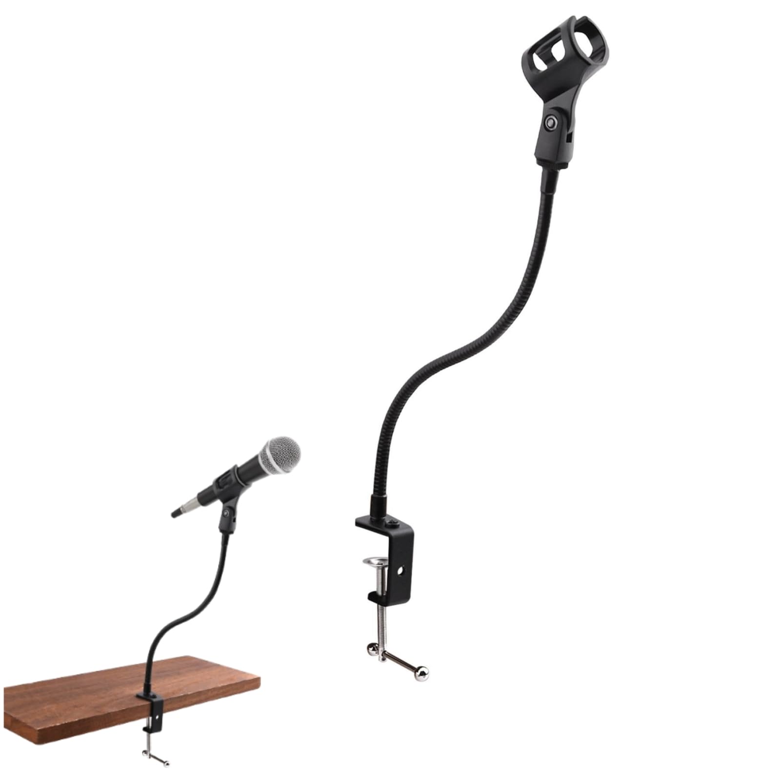 Microphone Arm Stand,360° Flexible Adjustable Universal Gooseneck ...