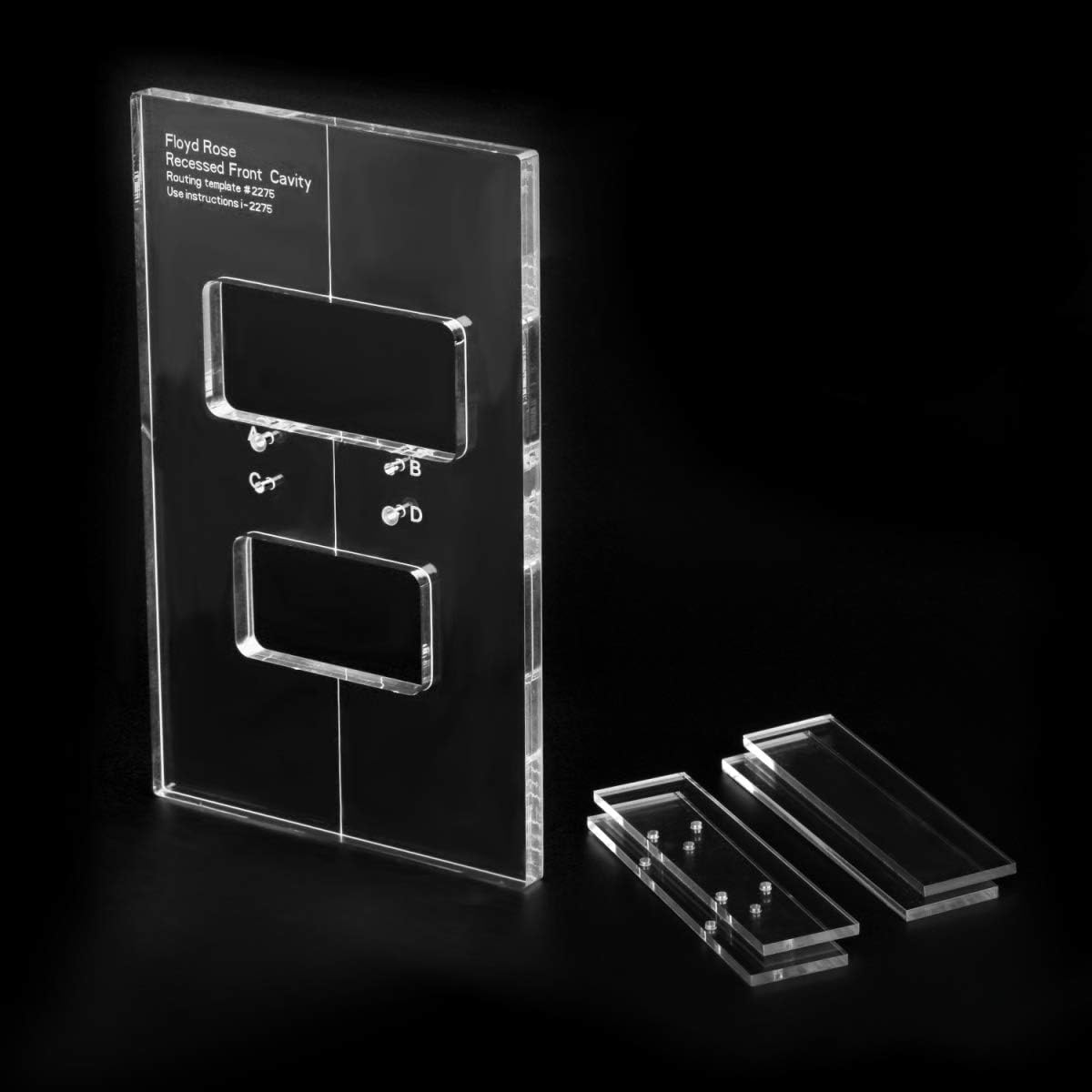 Amazon.com: Musiclily Pro CNC Accurate Acrylic Tremolo Bridge Routing ...