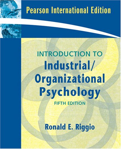 Buy Introduction to Industrial/Organizational Psychology: International ...