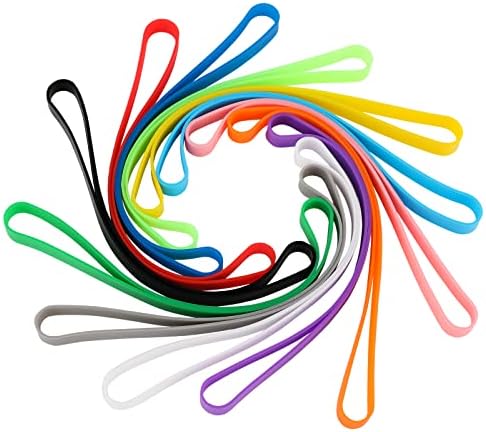 Amaxiu Large Silicone Rubber Bands, 12 Pcs Colorful Big Elastic Bands ...
