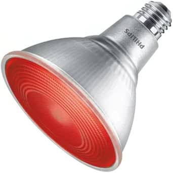 Philips 568295-13.5PAR38/PER/RED/G/E26/ND/ULW 3/1PF Colored Flood LED ...