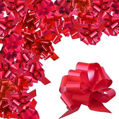 Amazon.com: Red Pull Bows,Gifts Wrapping Bows,Red Bow for Gifts ...