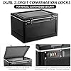 Amazon.com: Yalikop 2 Pcs Large Lock Box Lockable Storage Box for ...