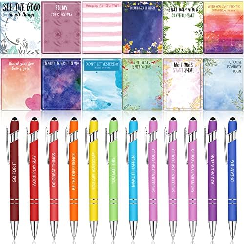 Amazon.com : Yaomiao 24 Pcs Inspirational Gifts Set Motivational Pens ...