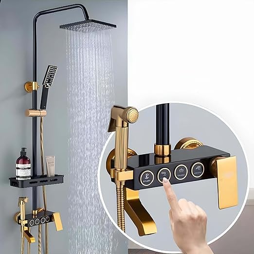 RS Smart Home Wall Mixer Shower Panel: Premium SS304 Stainless Steel ...