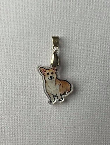 Amazon.com: q - Corgi • Necklace • Dog/Puppy • Handcrafted • Silver ...