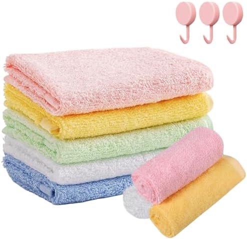 8Pcs Flannel Face Cloth Baby Washcloth Soft Organic Bamboo Washer ...