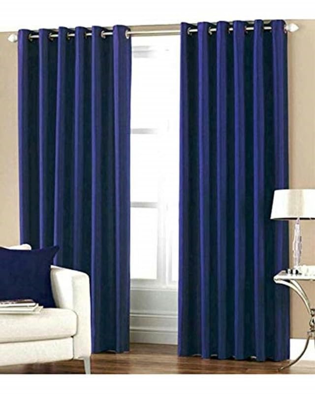 Buy FabFabriX Plain Solid Room Darkening Window Eyelet Curtain Panel ...