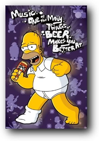 Pyramid Simpsons Beer Makes You Better Wall Poster : Amazon.ca: Home