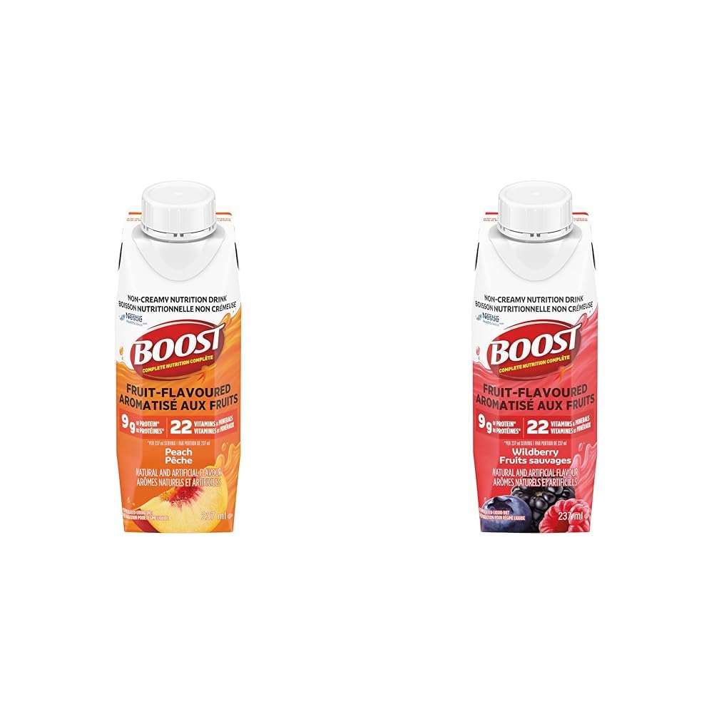 Boost Fruit Flavoured Drink Peach, 237ml, 24 count & Fruit Flavoured ...