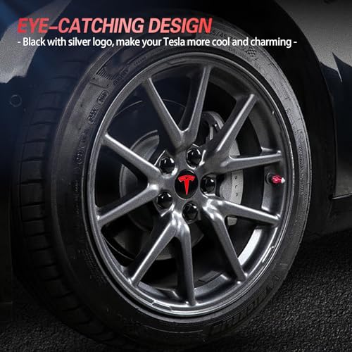 Snapklik.com : H3JANG Wheel Center Caps, Red Wheel Center Hub Cap And ...